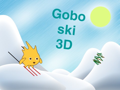 Gobo ski 3D [3D skiing minigames]