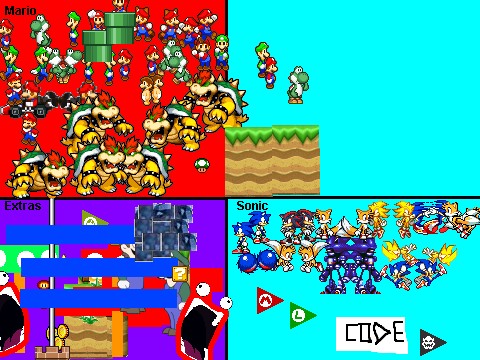 mario and sonic scene creator V1.5 remix remix remix remix