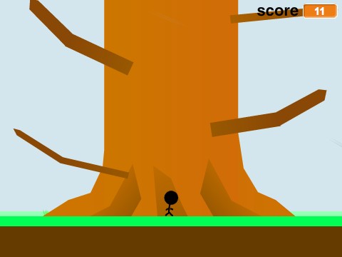 Rising with the stick man