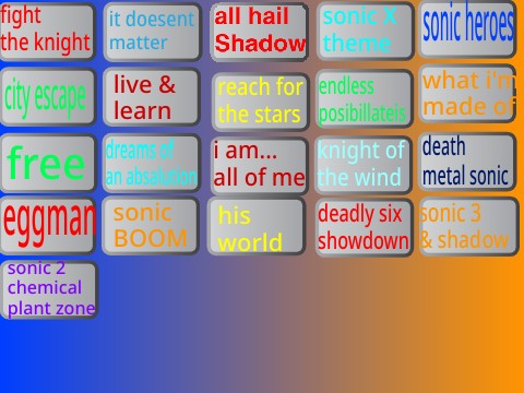 sonic music player