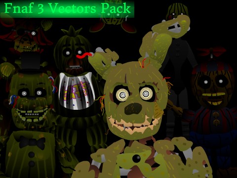 Fnaf 3 Vectors Pack | @wackyjoke85