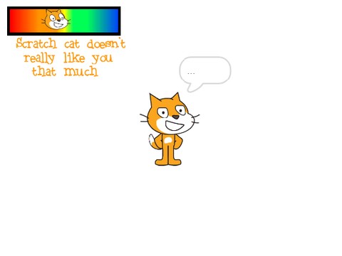 Talk to scratch cat!