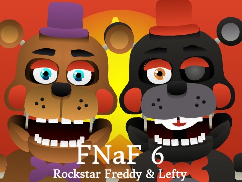 Rockstar Freddy & Lefty | Wacky's FNaF 6 Vectors