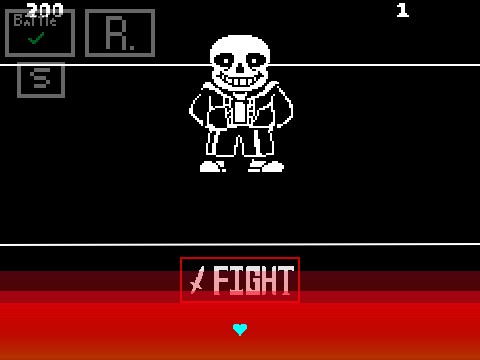 Vs Me (sans) 2 player undertale fight