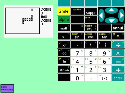 TI calculator simulation