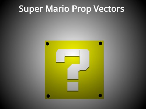 Super Mario Prop Vectors