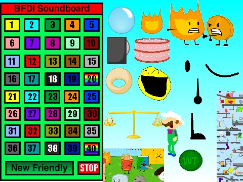 BFDI Soundboard + Sprites remix