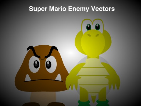 Super Mario Enemy Vectors