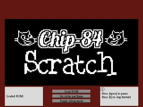 Chip-84 Scratch Edition [CHIP-8 Emulator]