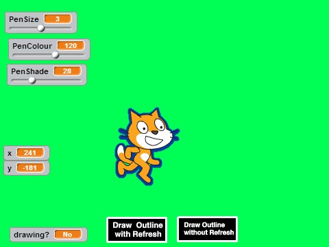 Dynamic Outline Drawing (Convolution)