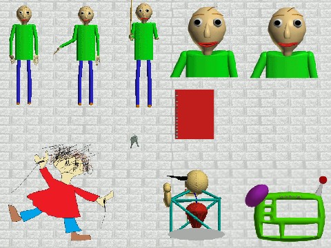 baldi's basics in education and learning sprites (update) remix