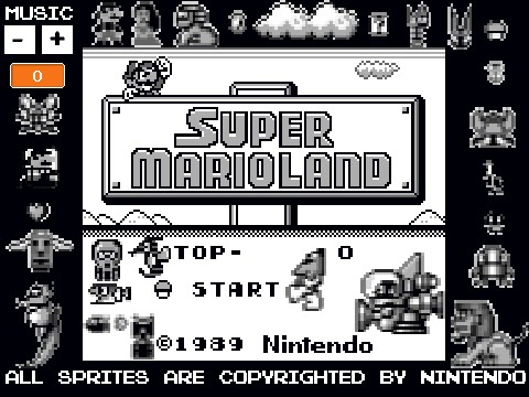 Super Mario Land Sprites