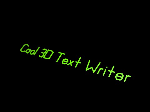 3D Text Engine