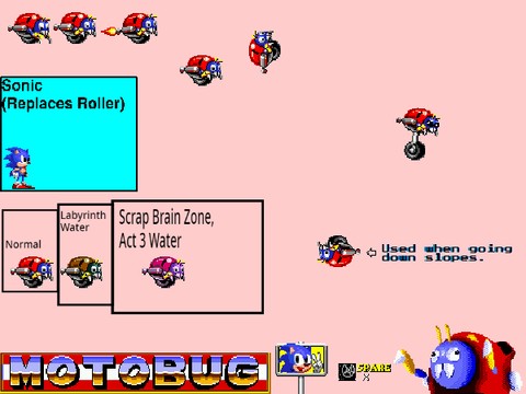 Motobug The Badnik Sprites (All)
