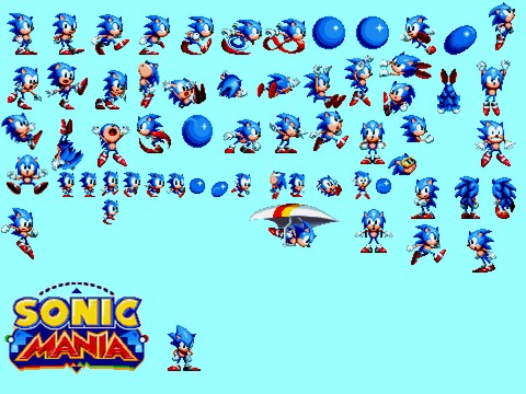 Sonic Mania Sprites (Sonic) (Fixed)