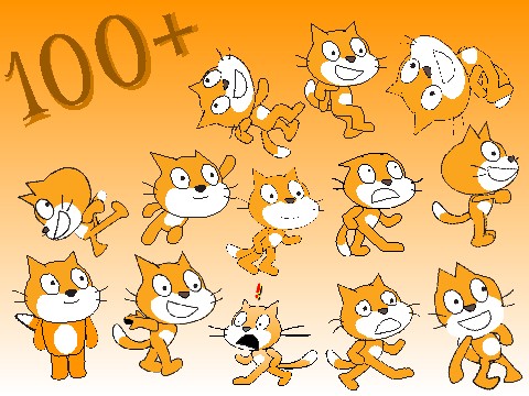 100+ Scratch Cat Sprites!!!