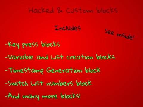 Hacked/Custom Blocks!