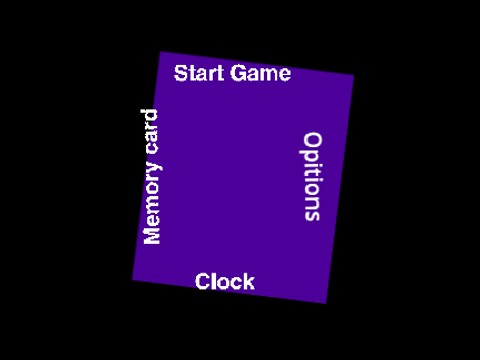 Gamecube menu vectorial