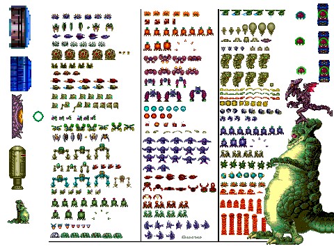 Super Metroid Sprites All From Sprite Sheets