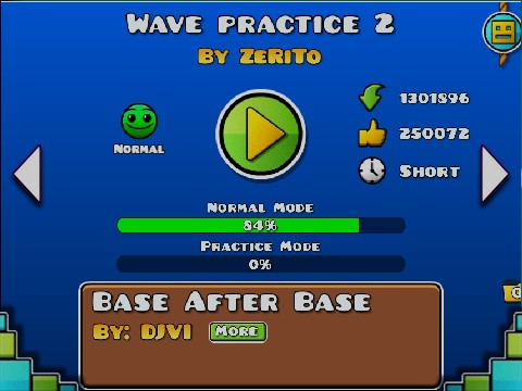 Geometry Dash Wave Practice 2.1 by ZeRiTo (UPDATED!!!)