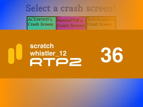 Add your crash screen!