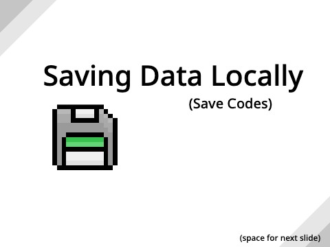 Local Save Code Tutorial
