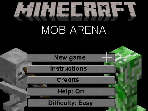 MINECRAFT MOB ARENA GAME