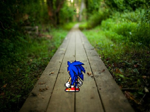 3D Sonic game (early access) 3D effect