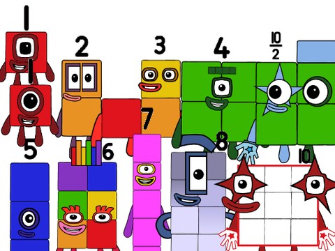 My Nominal Numberblocks Sprites ft. Squared One
