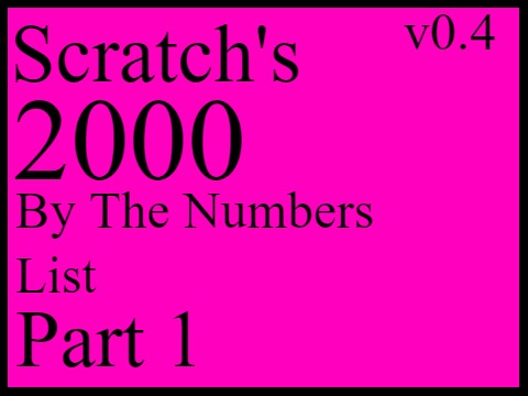 Scratch 2000 By The Numbers List P1 Remix And Contiue v0.4