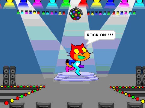 cool dancing cat