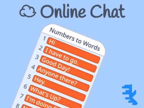 ☁ Online Chat (Numbers to Words)