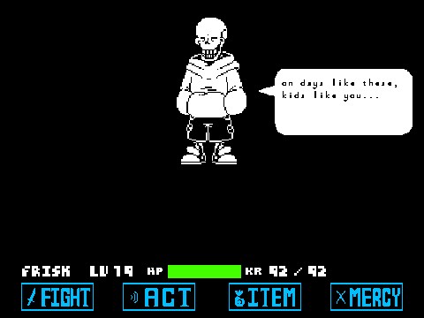 Underswap Papyrus Fight