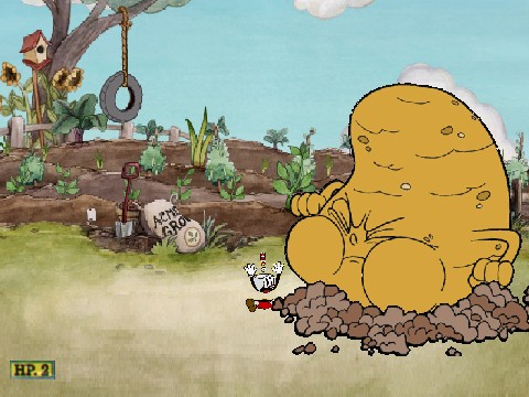 Cuphead The Root Pack boss fight EASIER