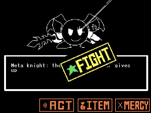 Kirbytale Meta knight battle preview V1.4