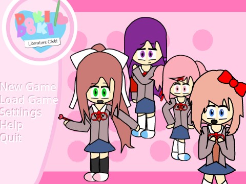 Doki Doki Literature Club Vectored! ~Title Screen Only-