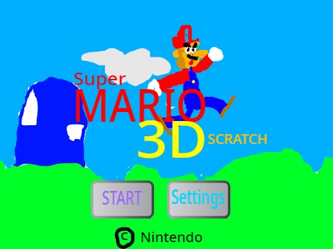 Super Mario 3D scratch