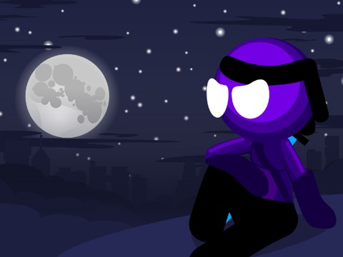 Purple Ninja (Scrolling platformer)
