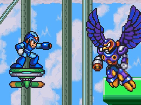 Mega Man X Scrolling Platformer Test