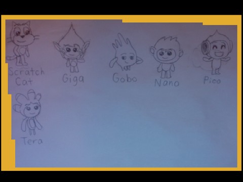 My Drawings of Scratch Characters