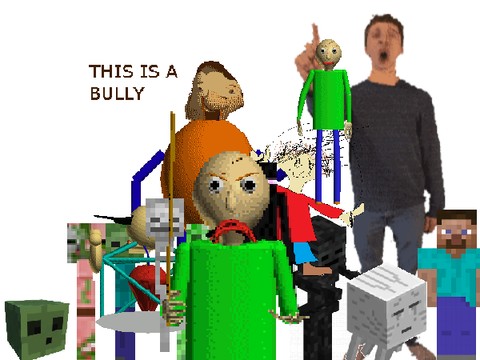 monster school: all characters + baldi characters