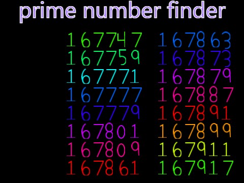 prime number finder