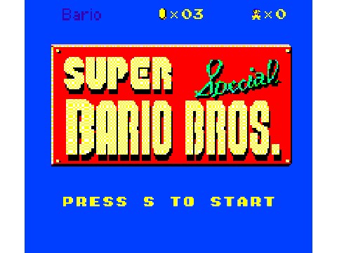 Super Bario Bros. Special (NEC-PC8801 and Sharp X1)