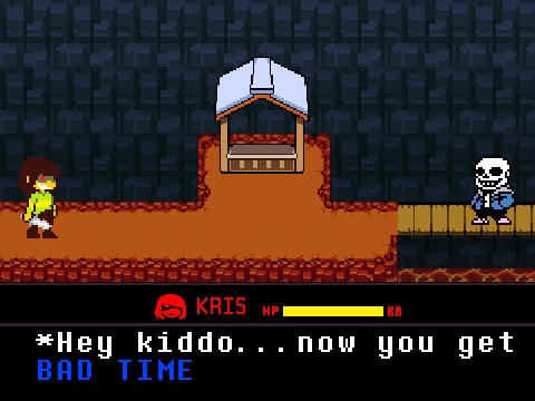 deltarune-undertale sans fight beta