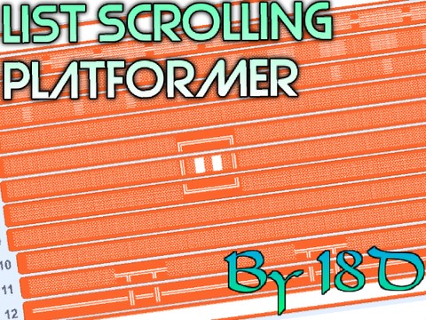 List Scrolling Platformer || No sprites