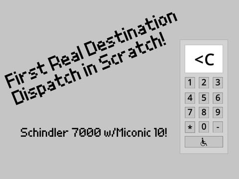 Schindler 7000 with Miconic 10 Destination Dispatch