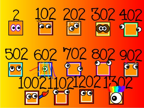 Numbericons 000's - 1300's