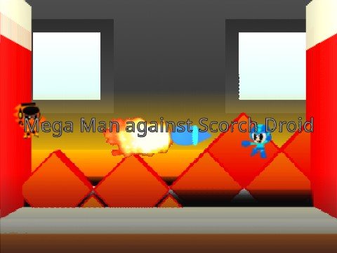 Mega Man against Scorch Droid - Boss Battle