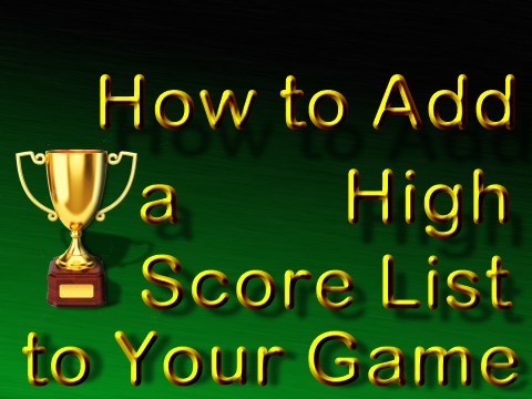 High Score Table