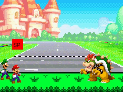 Mario RPG Bowser Battle